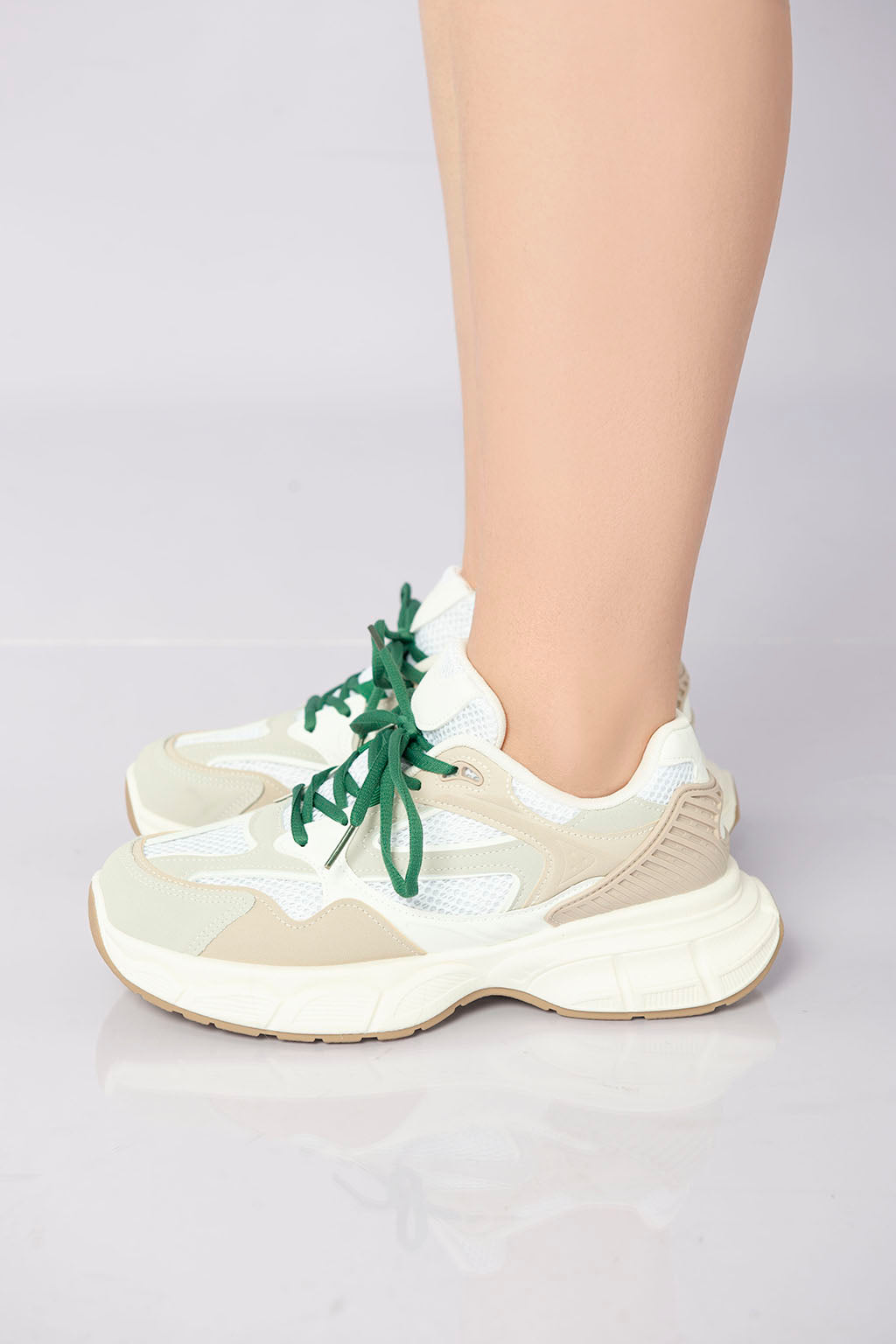 Athletic Edge Performance Sneaker - Beige – BREE Official