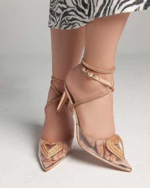 Transparent Ankle Strap - Sandals - Champagne – BREE Official