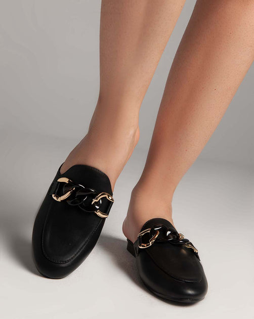 Flat Closed Toe Mules - Slippers - Black – BREE Official